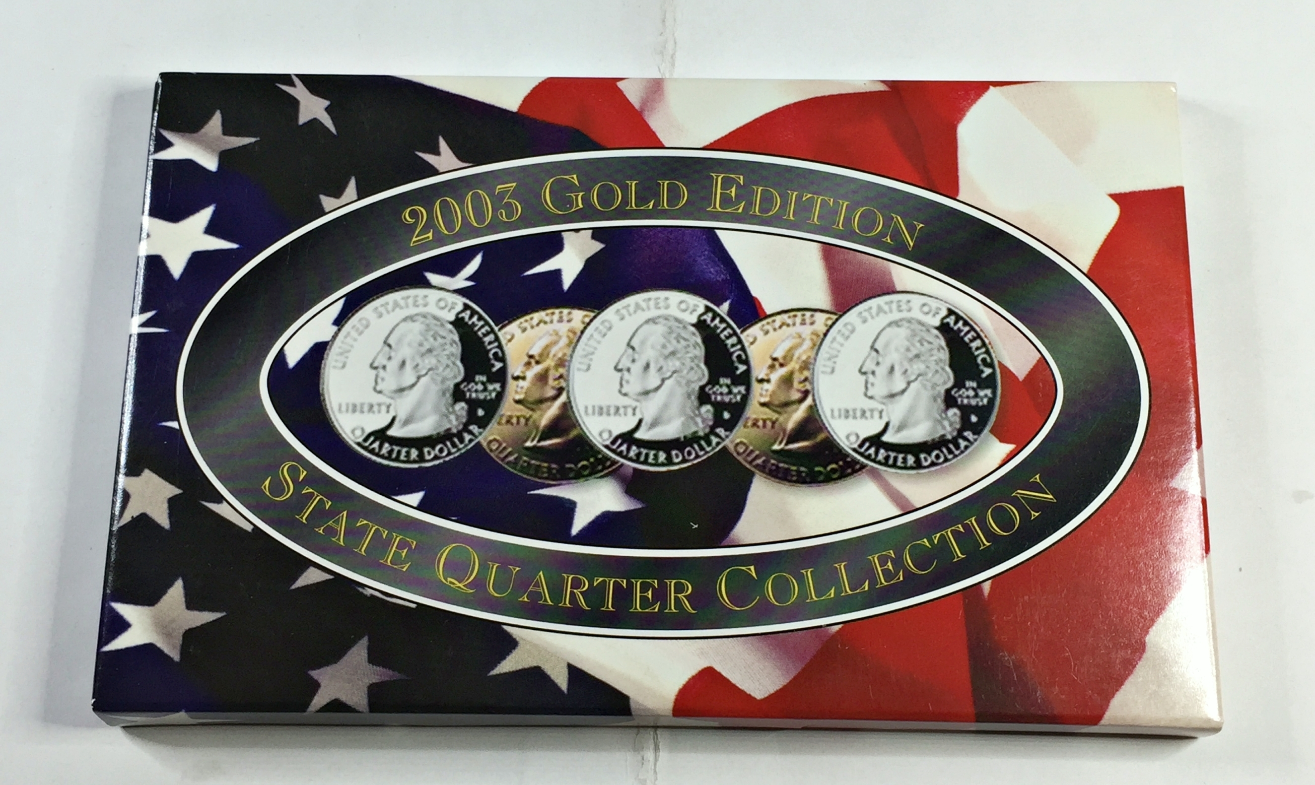 2003 24K Gold Layered Edition State Quarter Collection*Set of Five ...
