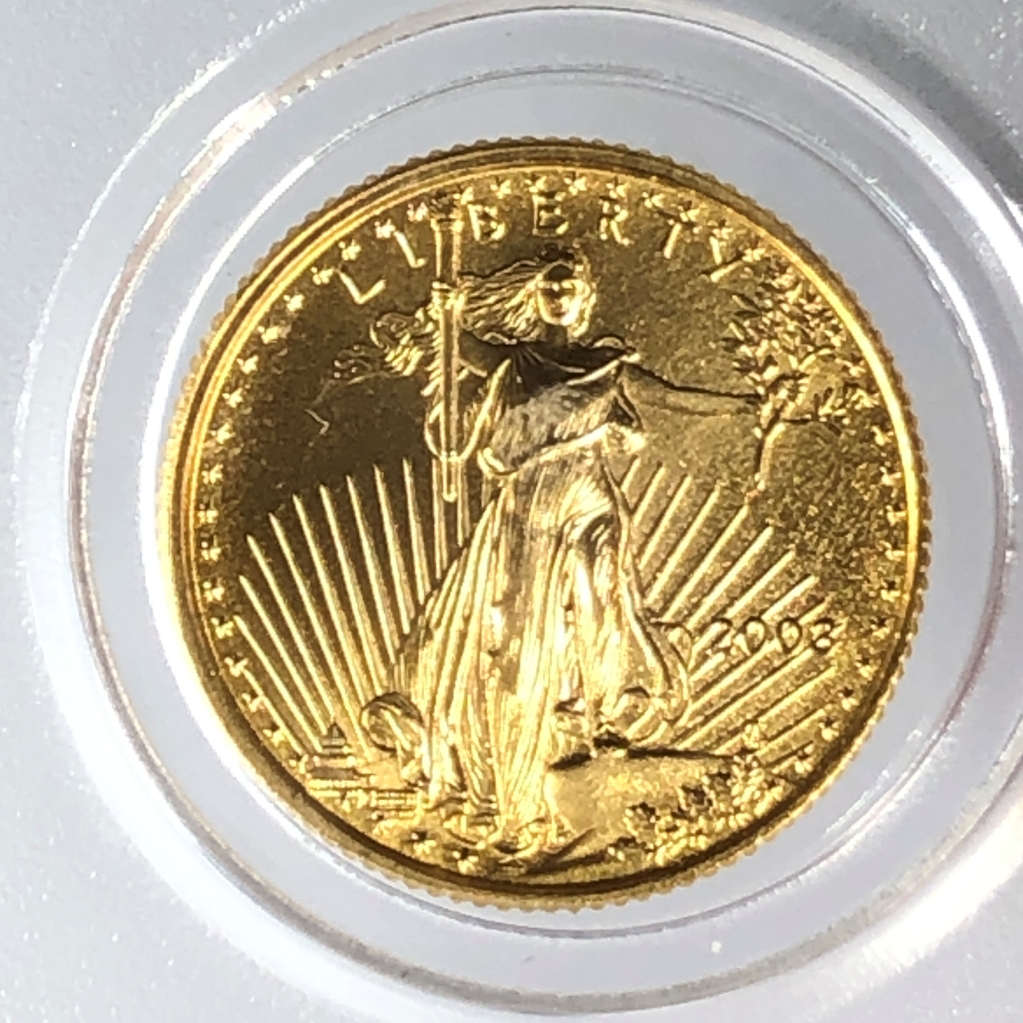 2003 $5 Saint Gaudens Gold Half Eagle*1/10 Ounce Fine Gold*In Custom ...