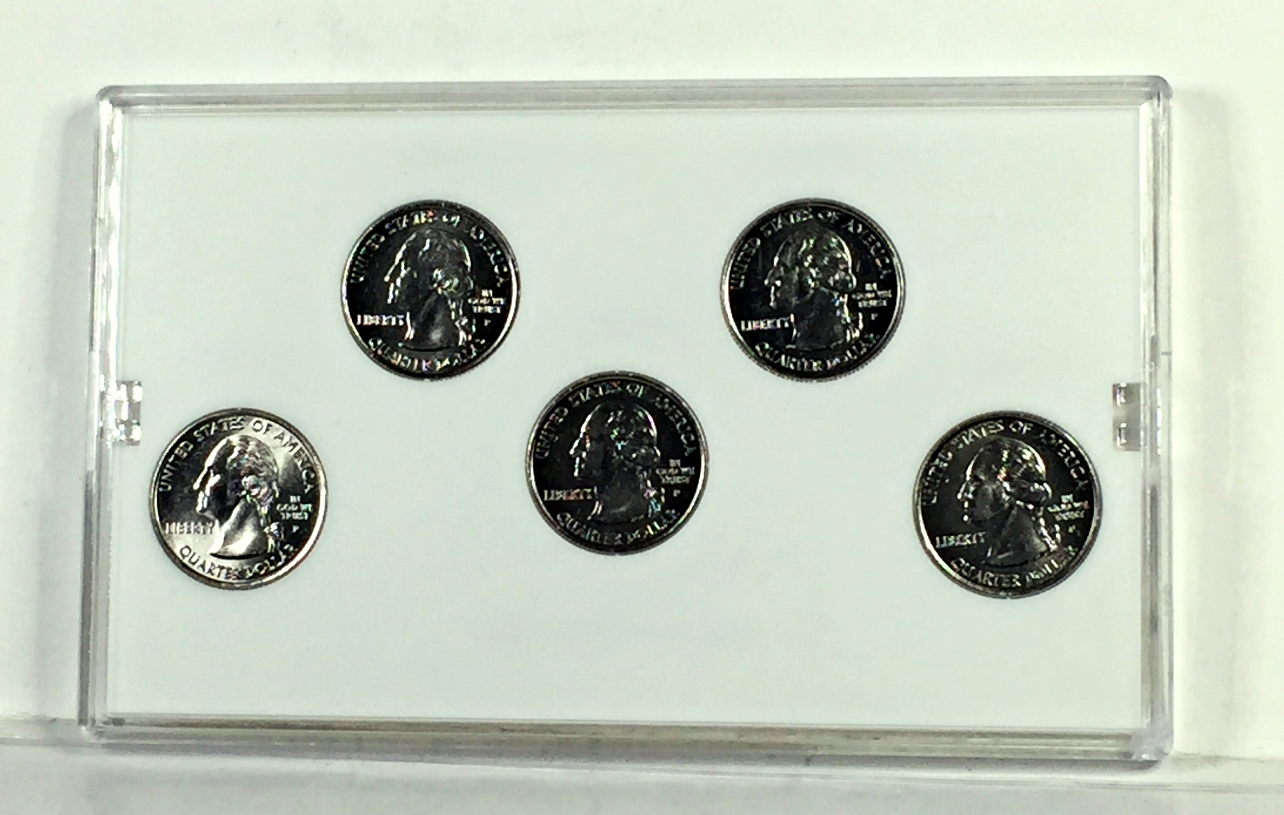 2003 Platinum Layered Edition State Quarter Collection*In Custom Holder ...