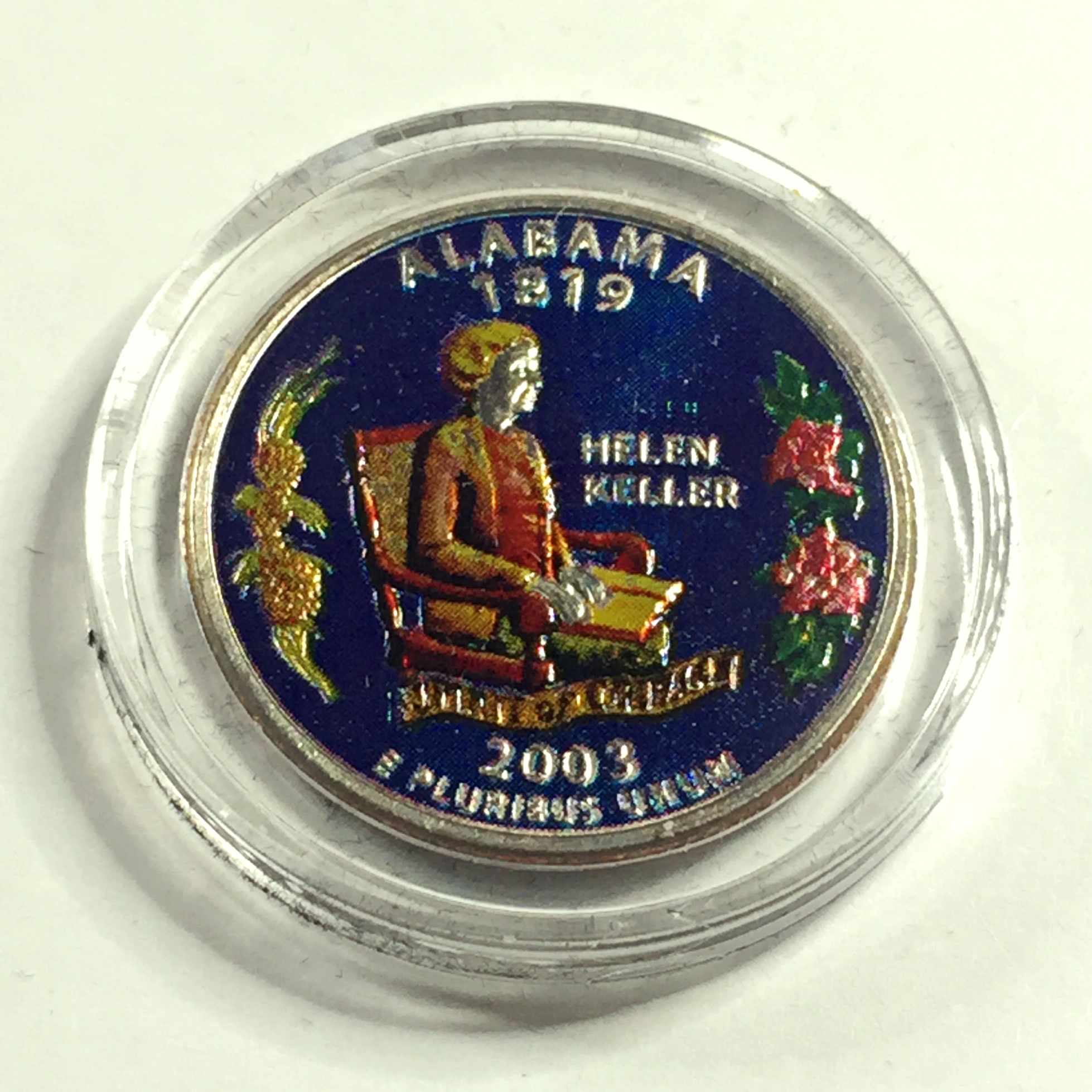 2003-D Colorized Alabama State Commemorative Quarter*Specialized ...