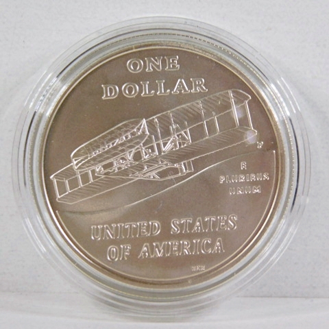 2003-P First Flight Centennial Commemorative Proof Silver Dollar ...