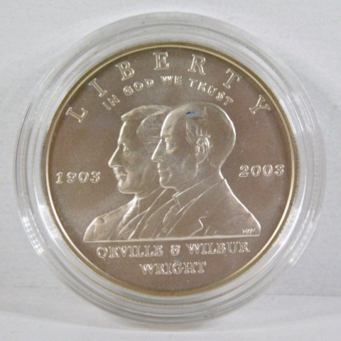2003-P First Flight Centennial Commemorative Proof Silver Dollar ...