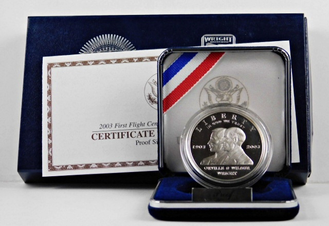 2003-P Proof Silver Dollar*First Flight Centennial Commemorative*In ...