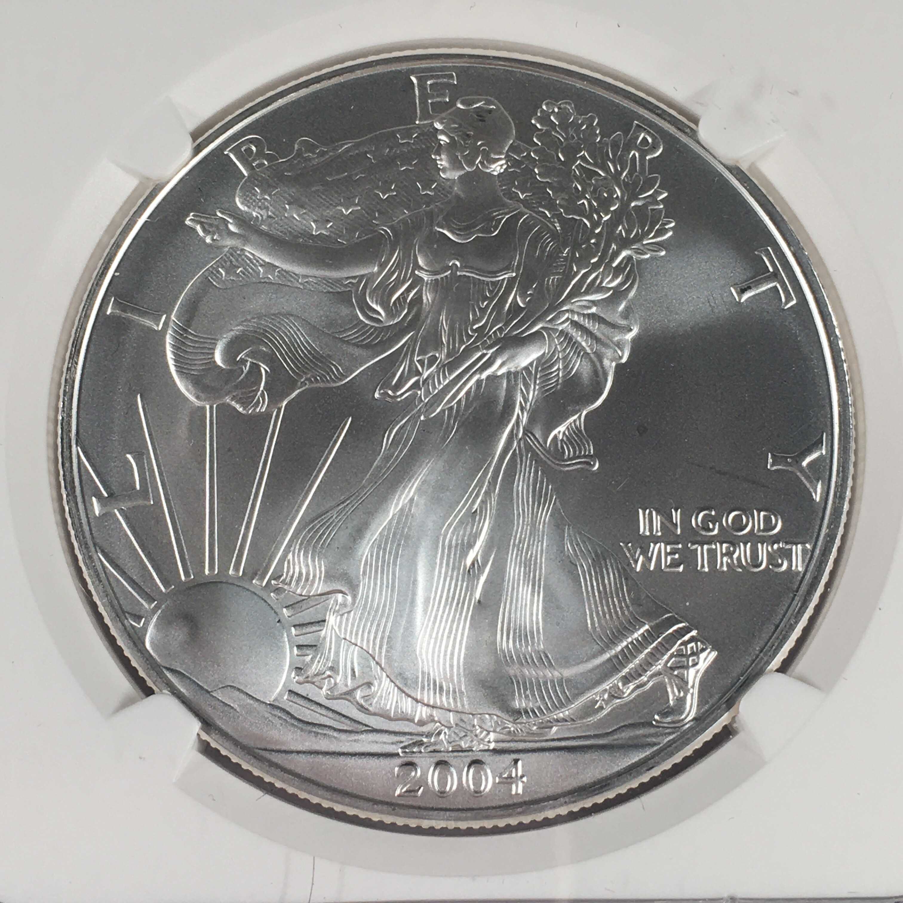 2004 American Silver Eagle*Graded MS69 by NGC*1oz .999 Fine Silver | Property Room