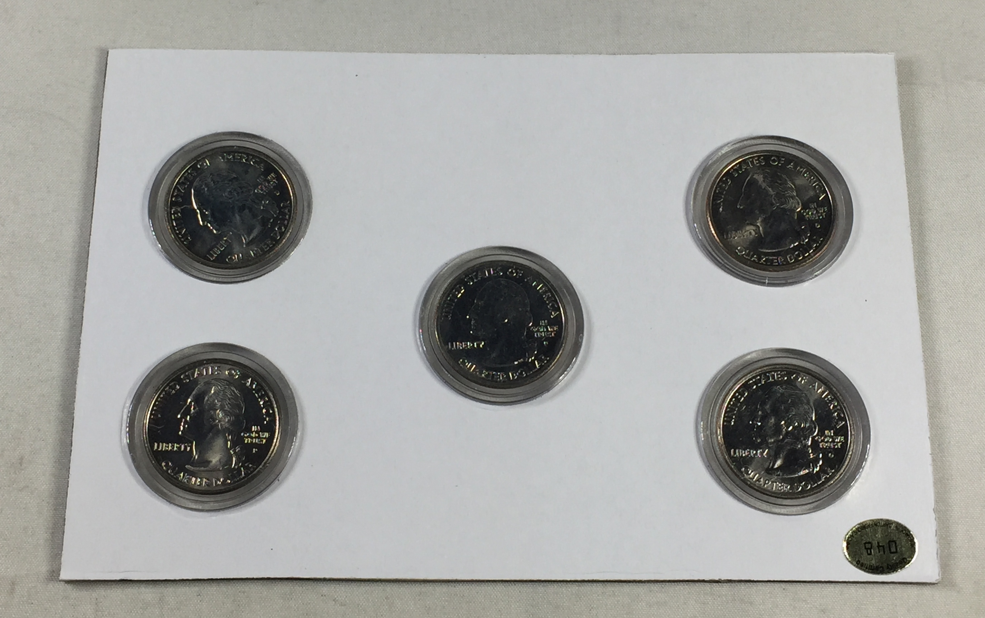 2004 Colorized State Quarter Collection*In Capsules and Nice Storage ...