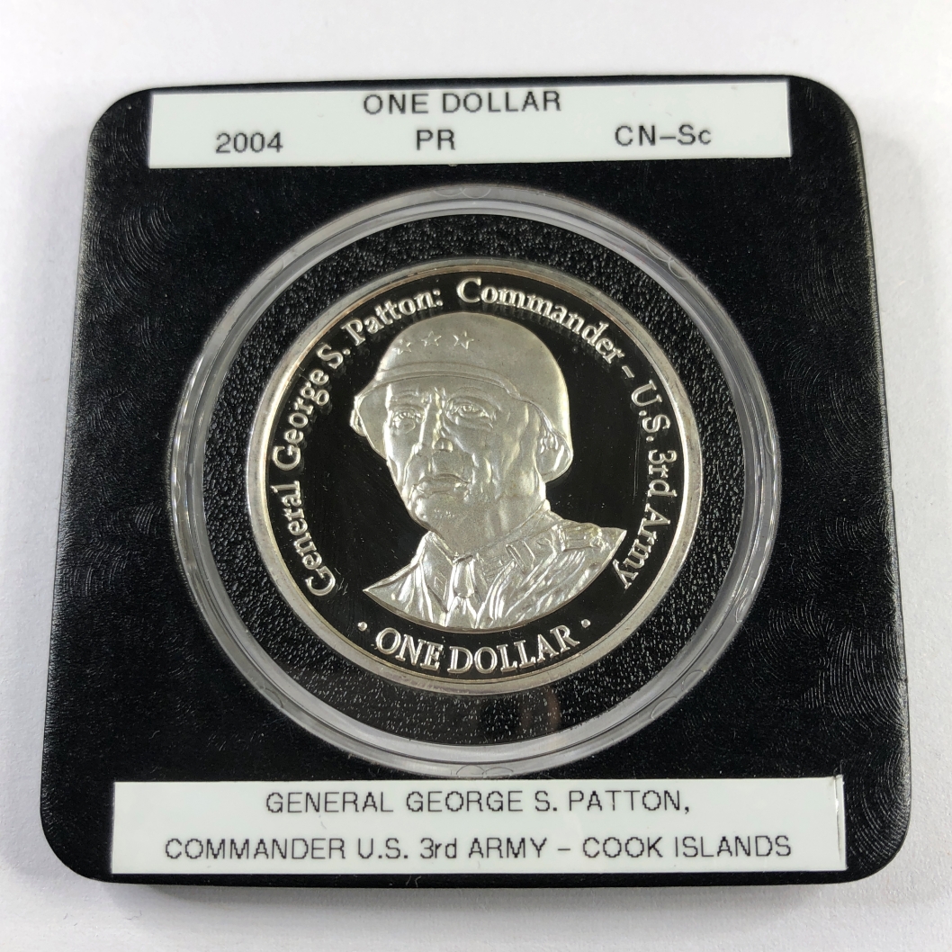 2004 Cook Islands Proof Silver $1 Gen. George S. Patton Commemorative ...