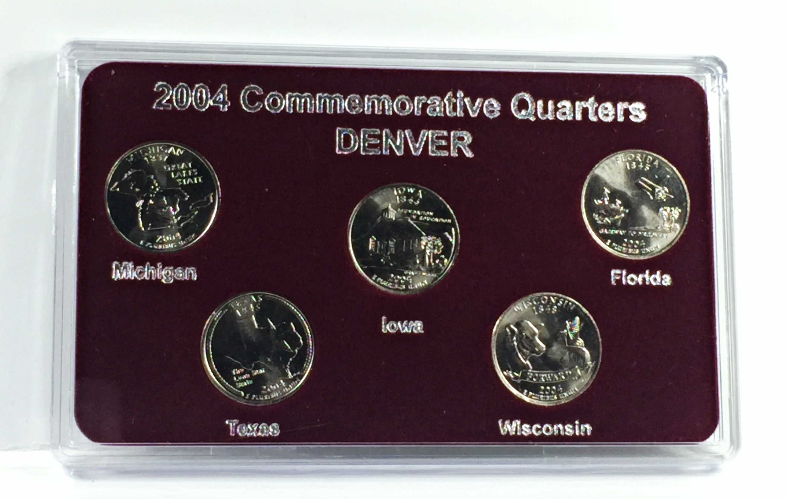2004 Denver Edition of Commemorative Quarters*In Custom Holder ...