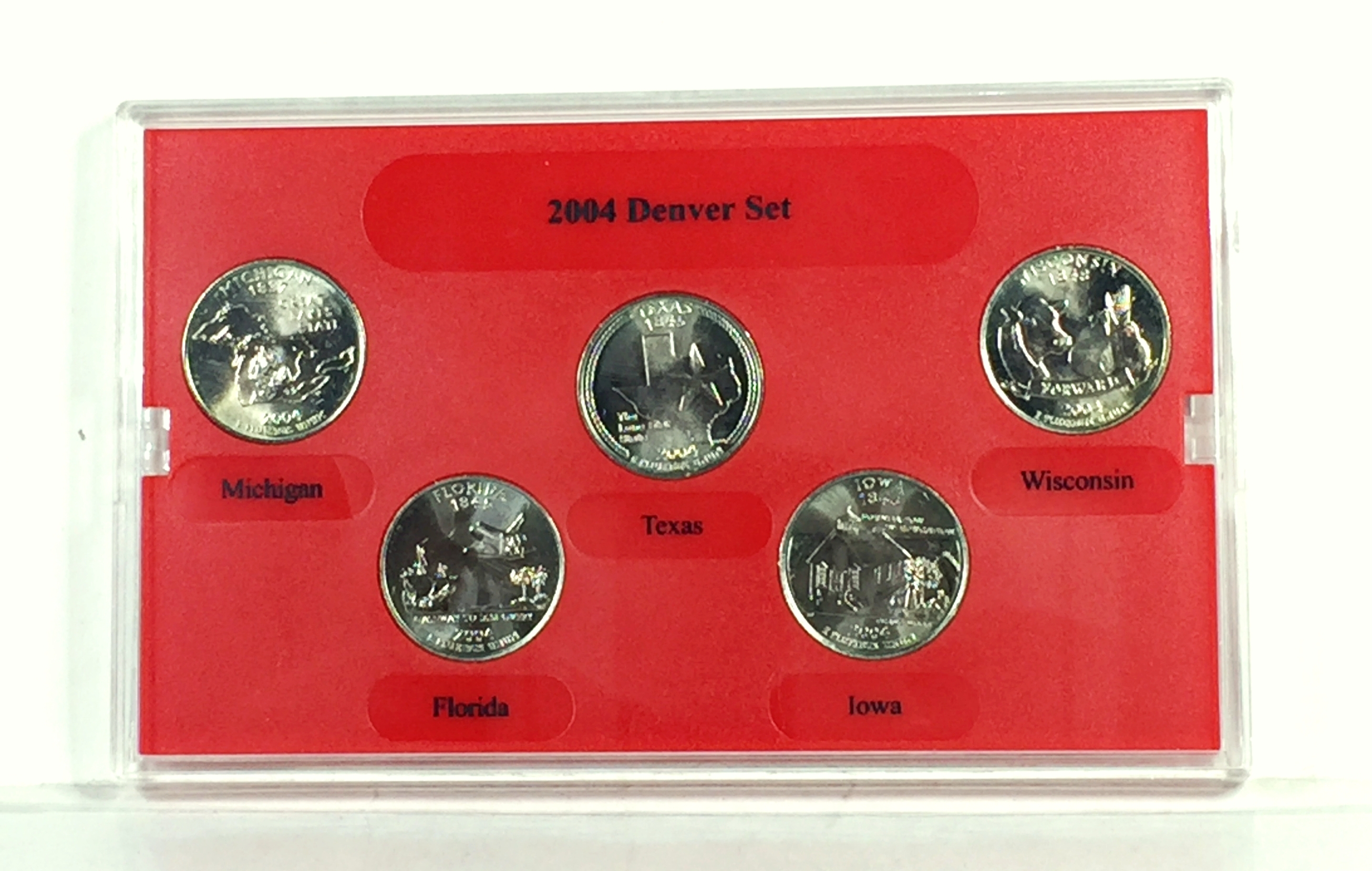 2004 Denver Mint Edition State Quarter Collection*In Custom Holder ...
