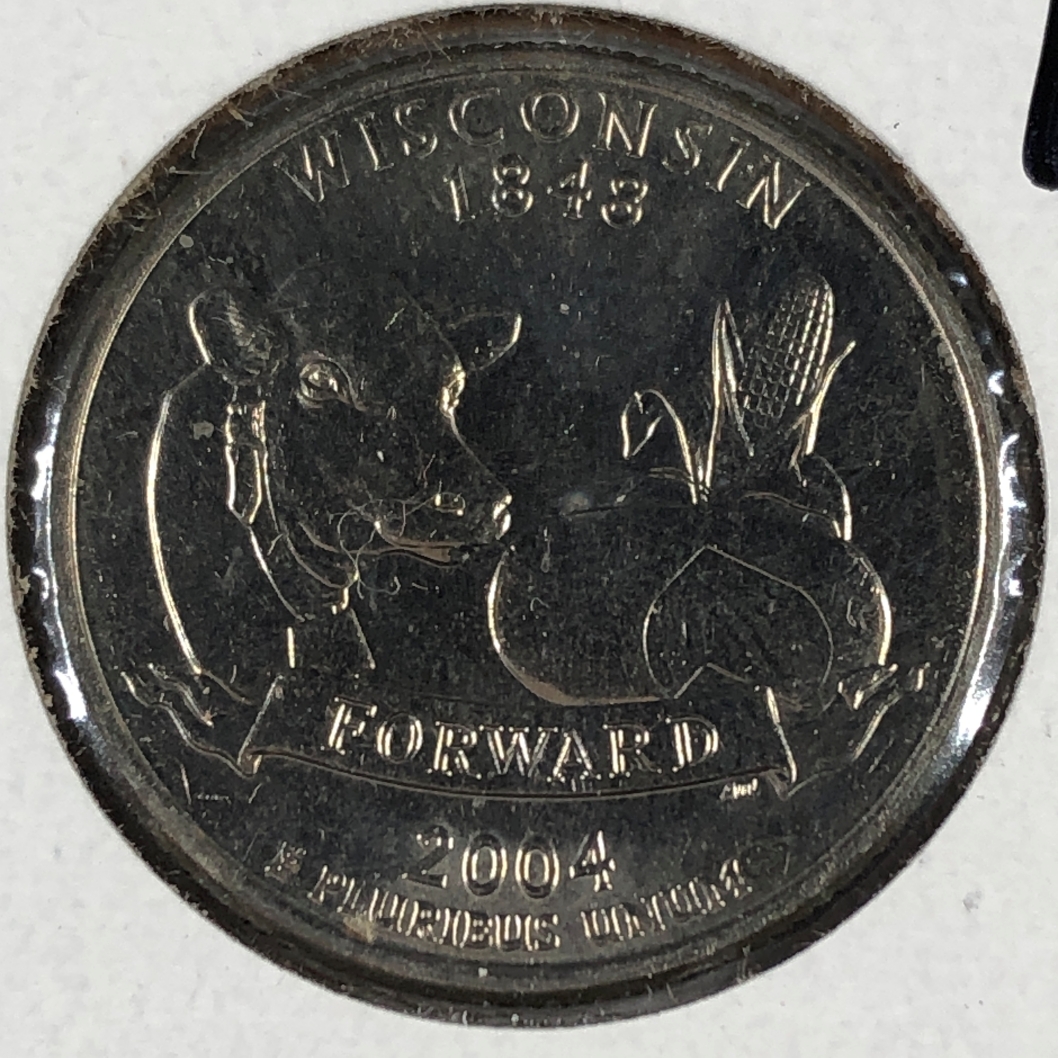 2004 Denver Wisconsin State Quarter Low Leaf Error *RARE | Property Room