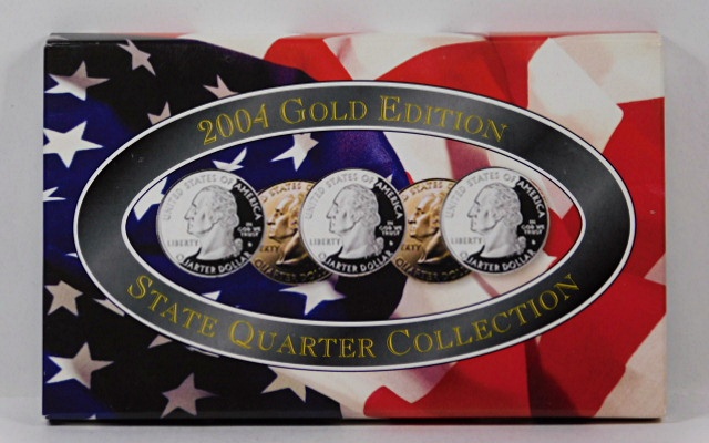 2004 Gold Edition of the 50 States Commemorative Quarters*Five Quarters ...