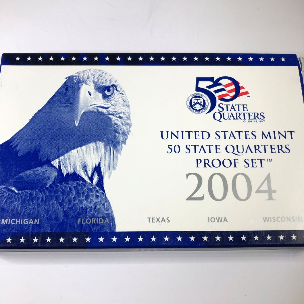2004 Proof State Quarters Set in Original Government Packaging ...