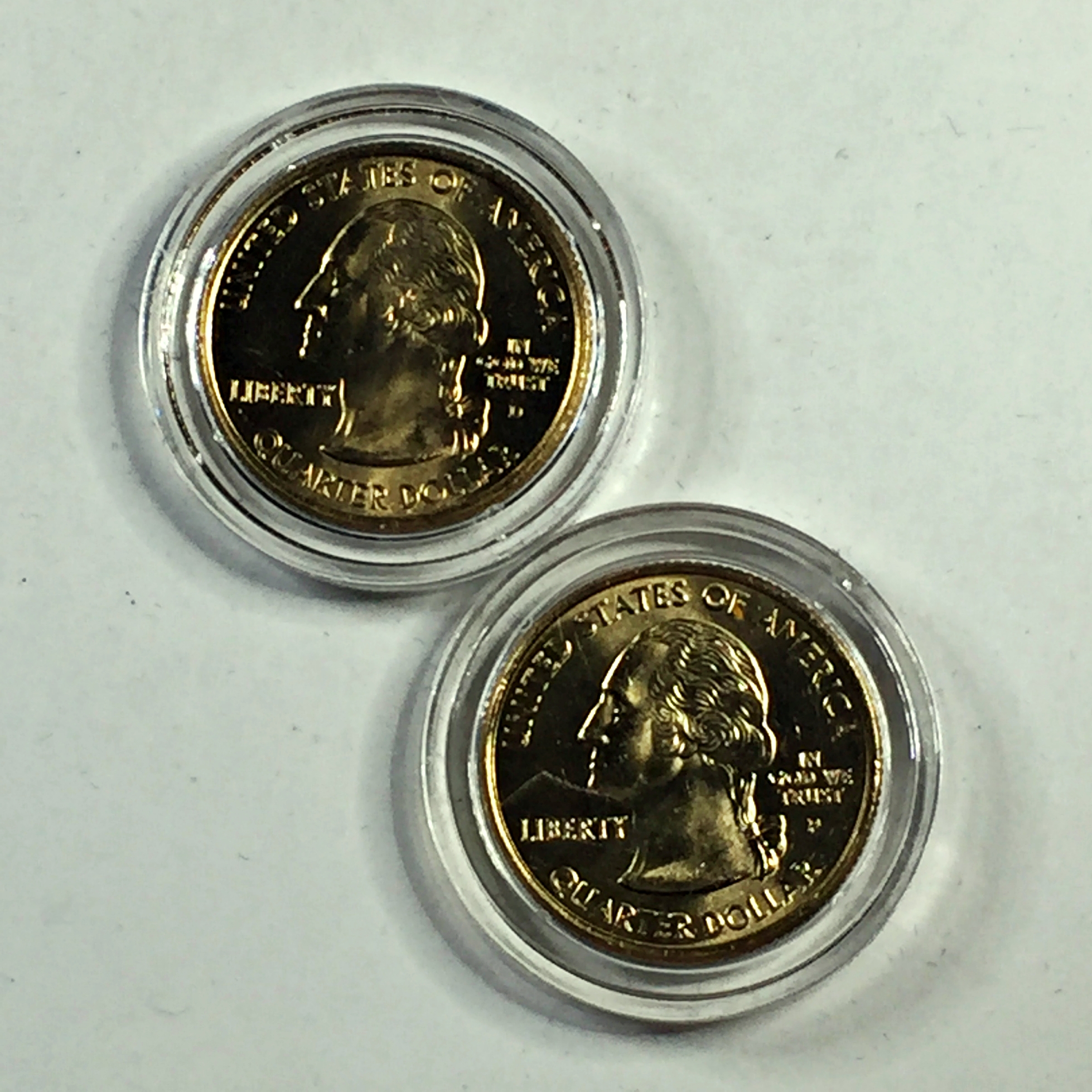 2004-P & D 24K Gold Layered Michigan Commemorative State Quarters*In ...