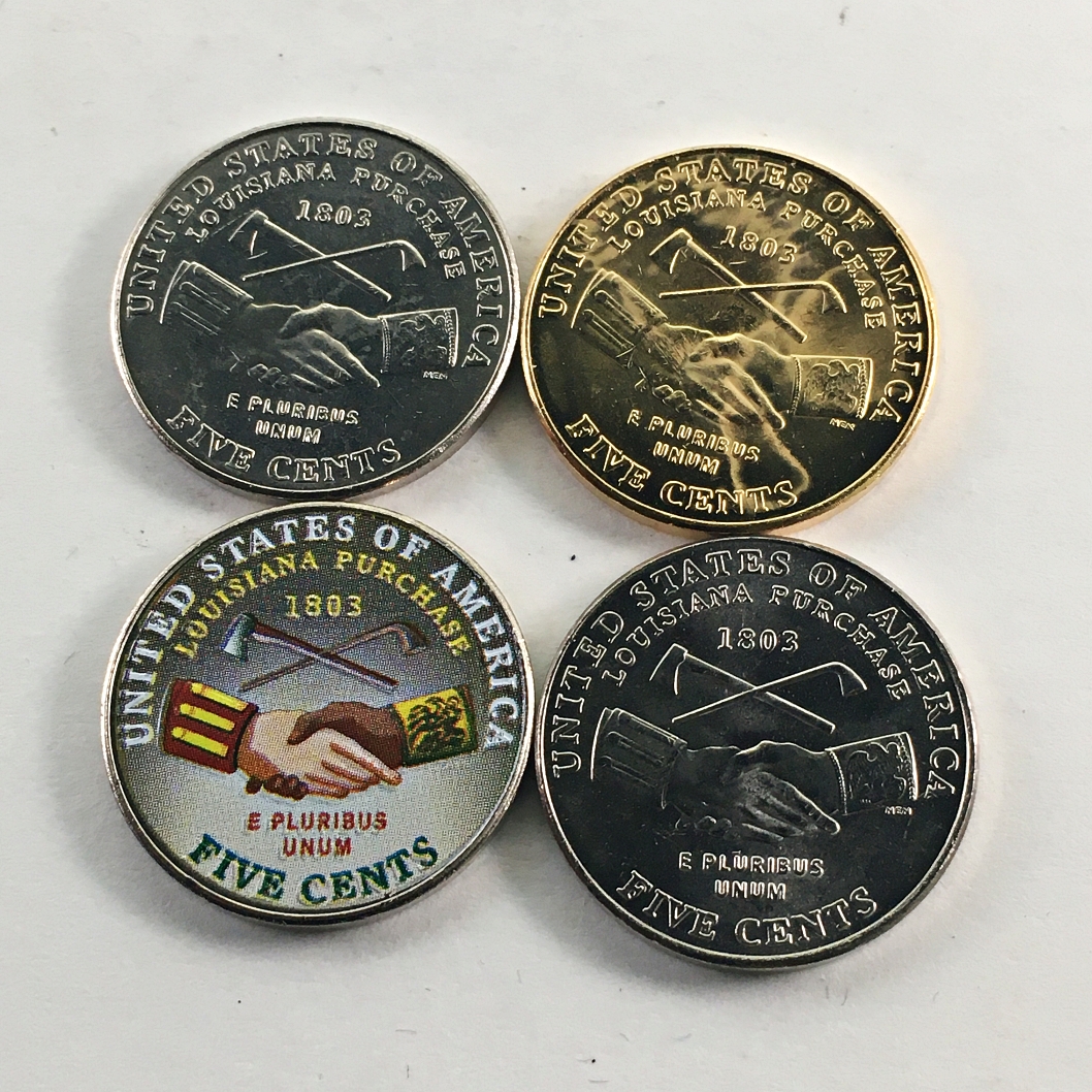 2004-P, D & S Peace Medal Commemorative Jefferson Nickels*24K Gold ...