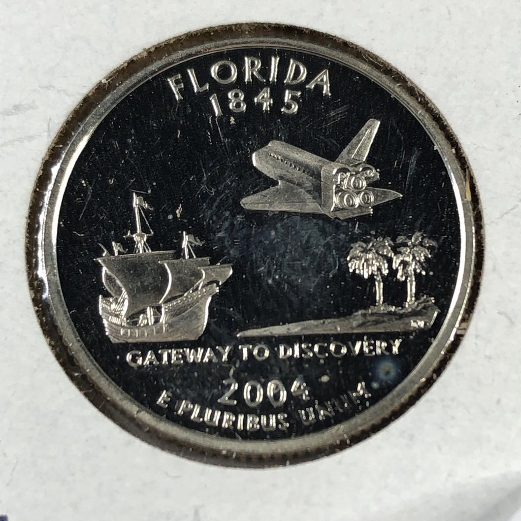 2004-S Proof Silver Florida States Commemorative Quarter*DCAM ...