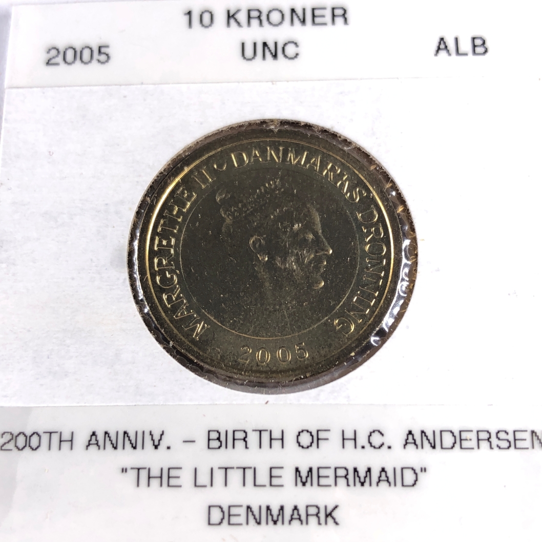 2005 Denmark 10 Kroner*200th Anniversary of H.C. Anderson-The Little ...