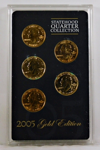 2005 Gold Layered Commemorative State Quarters*In Original Mint ...