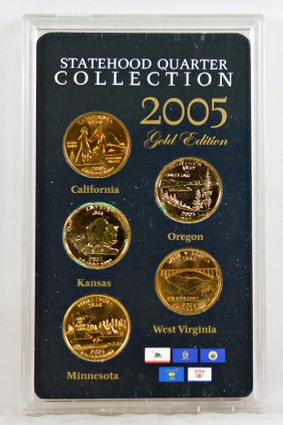 2005 Gold Layered Commemorative State Quarters*In Original Mint ...