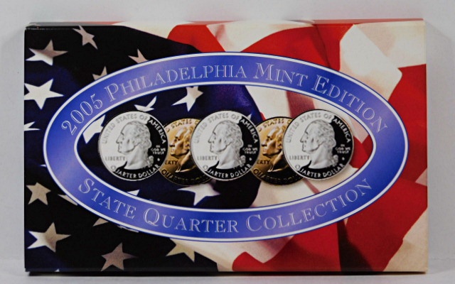 2005 Philadelphia Edition of the 50 States Commemorative Quarters*Five ...