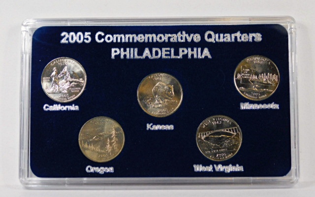 2005 Philadelphia Edition of the 50 States Commemorative Quarters*Five ...