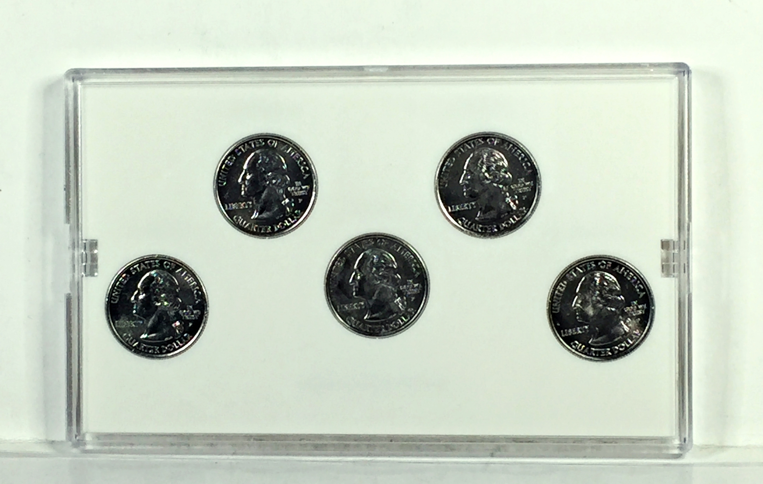 2005 Platinum Layered Edition State Quarter Collection*In Custom Holder ...