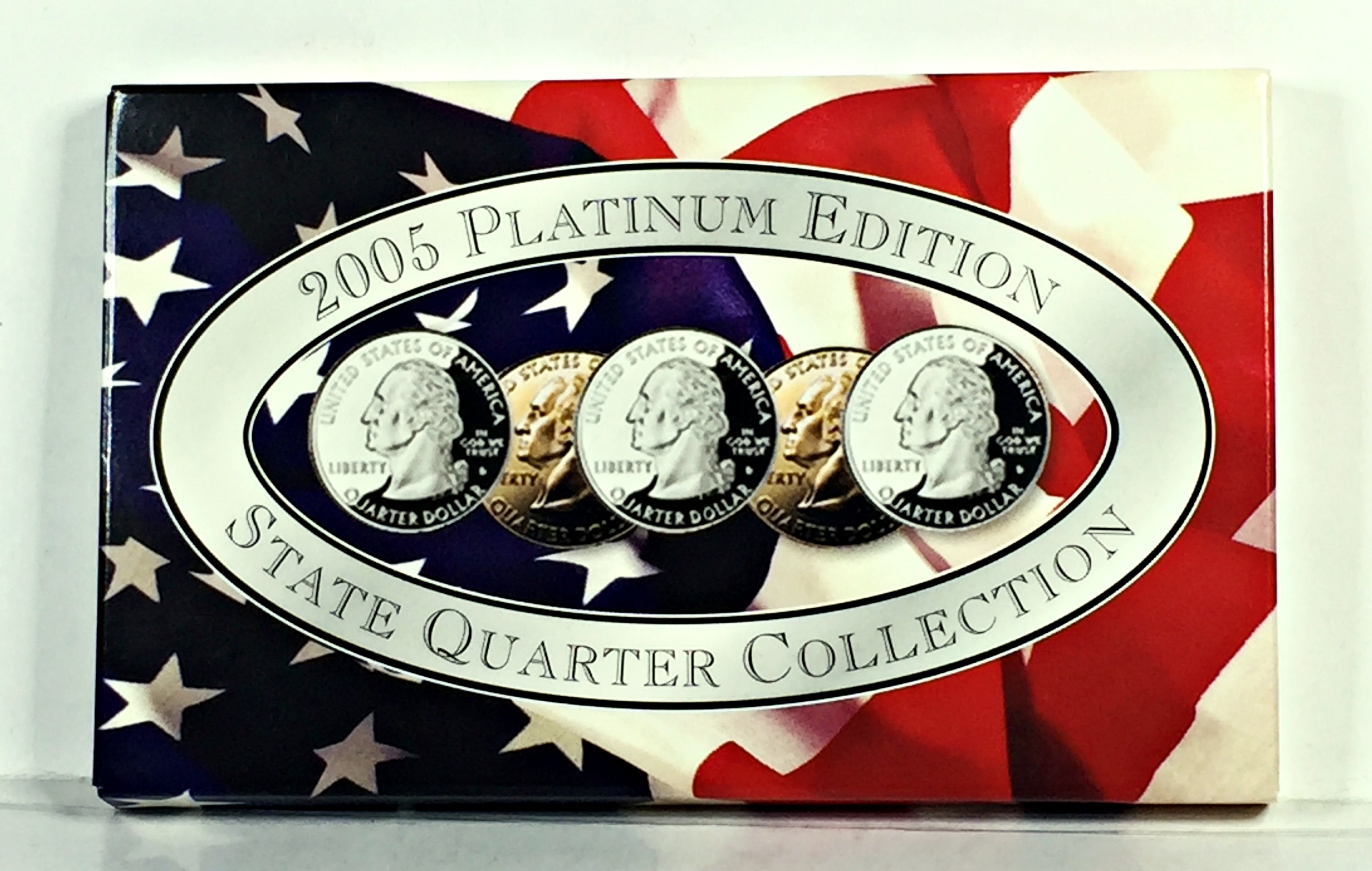 2005 Platinum Layered Edition State Quarter Collection*In Custom Holder ...