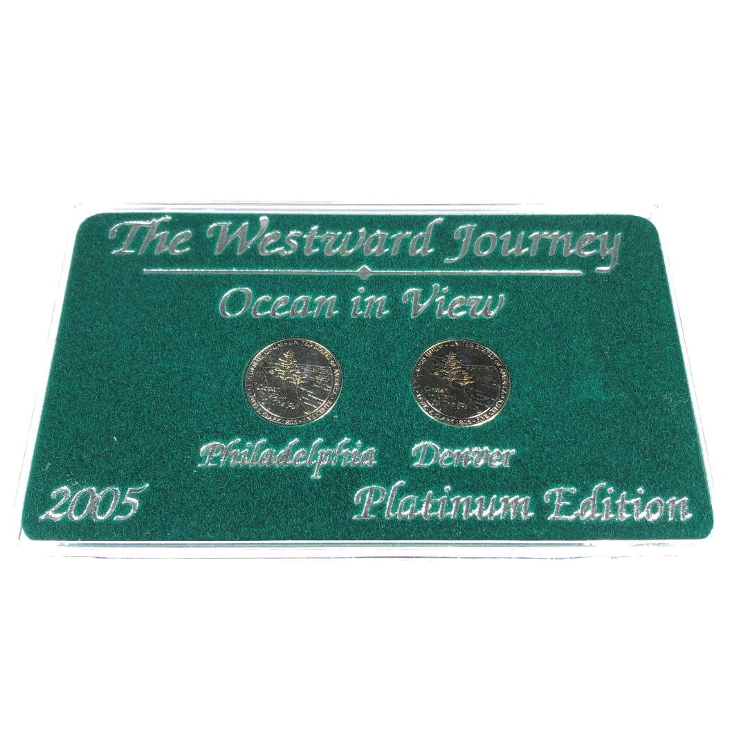 2005 Westward Journey Ocean View Platinum Layered Coin Set in Original ...