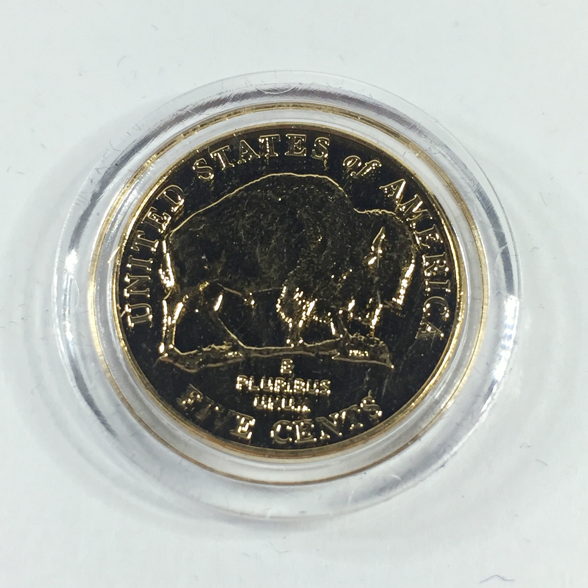 2005-D 24K Gold Layered American Bison Commemorative Jefferson Nickel ...