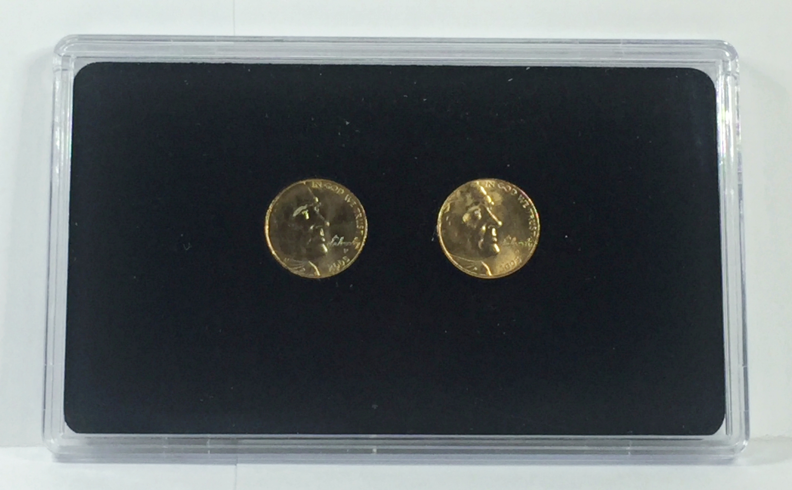 2005-P & D 24K Gold Layered Ocean in View Commemorative Jefferson ...