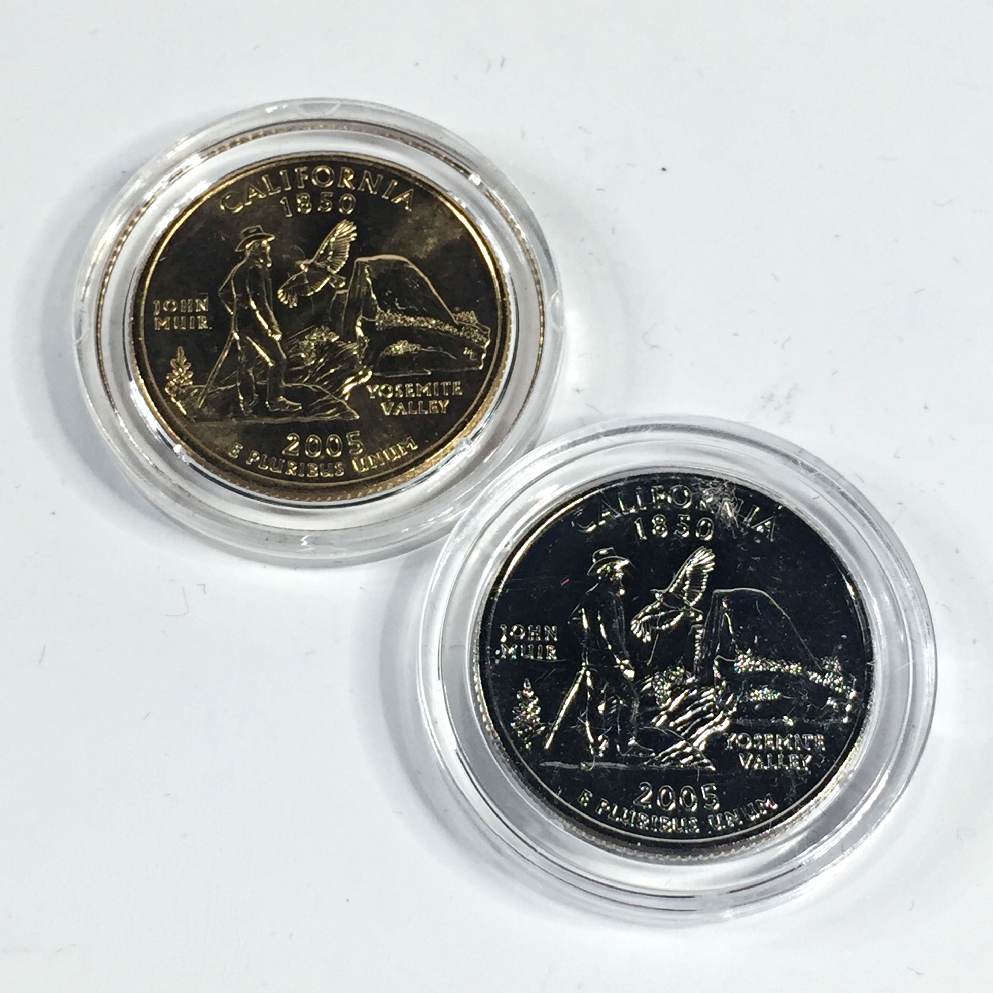 2005-P & D California States Commemorative Quarters*P is 24K Gold ...