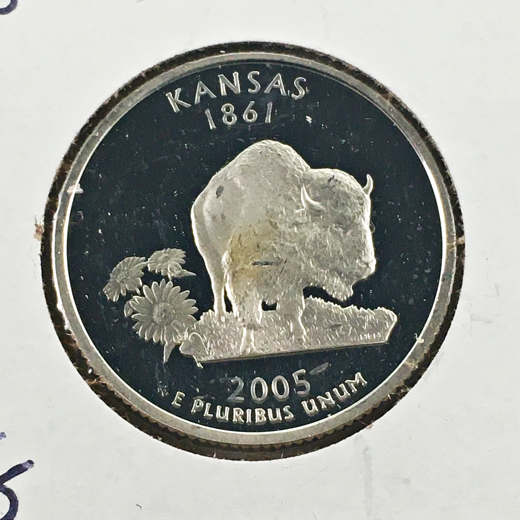 2005-S Silver Proof Kansas Commemorative Quarter*DCAM | Property Room