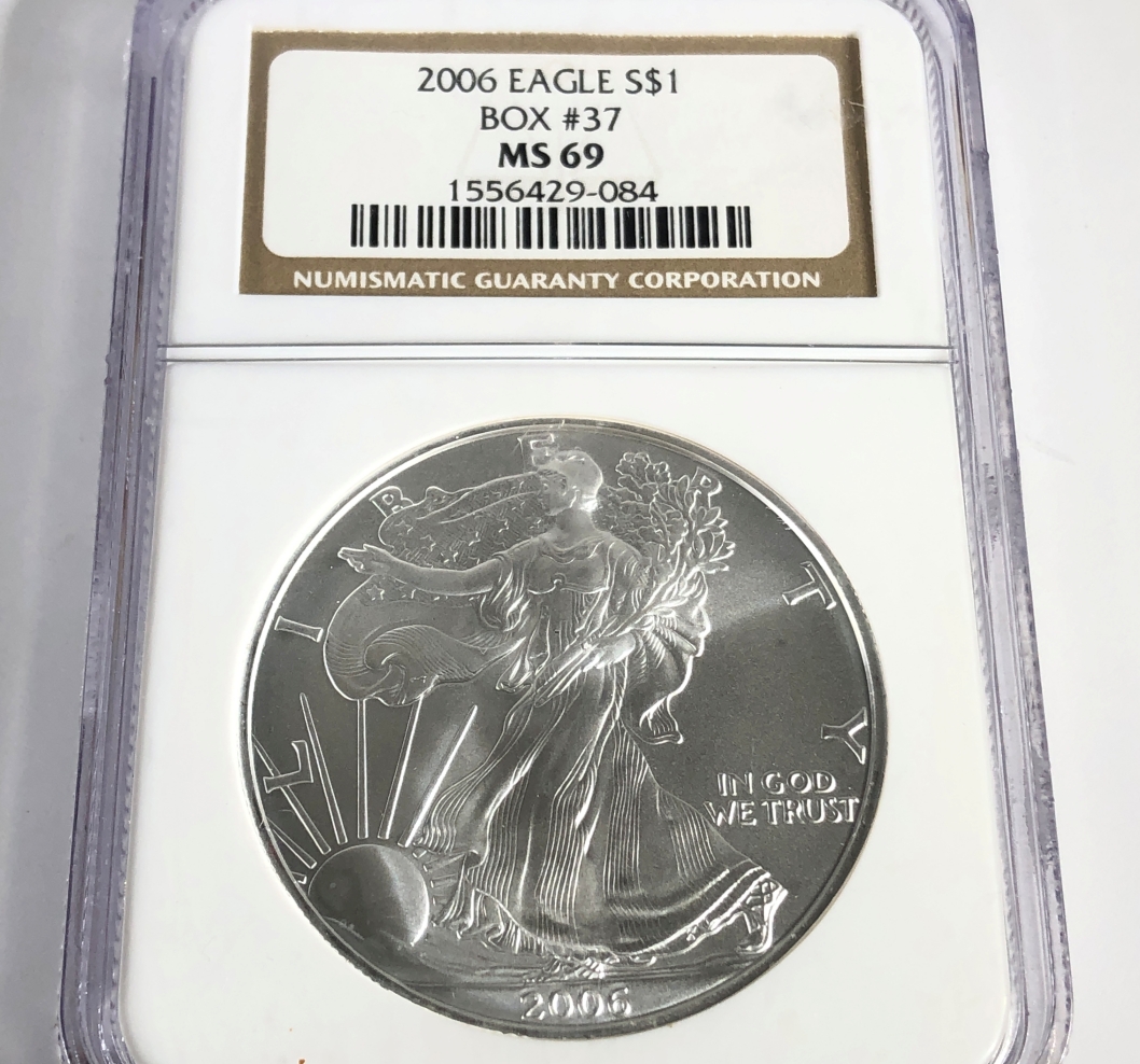 2006 American Silver Eagle*Graded MS69 by NGC*1oz .999 Fine Silver | Property Room