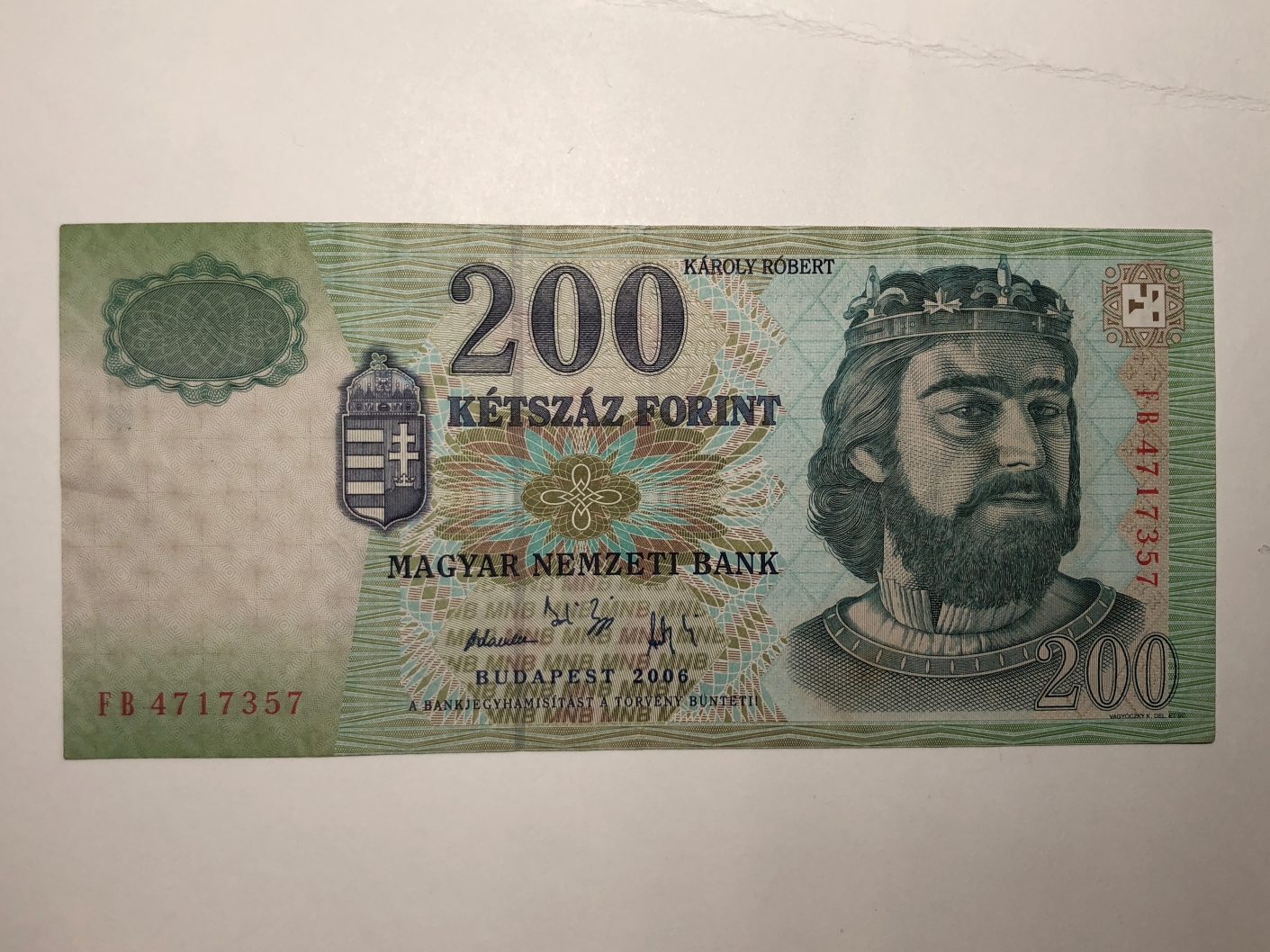 2006 Budapest 200 Forint Crisp Uncirculated Bank Note | Property Room
