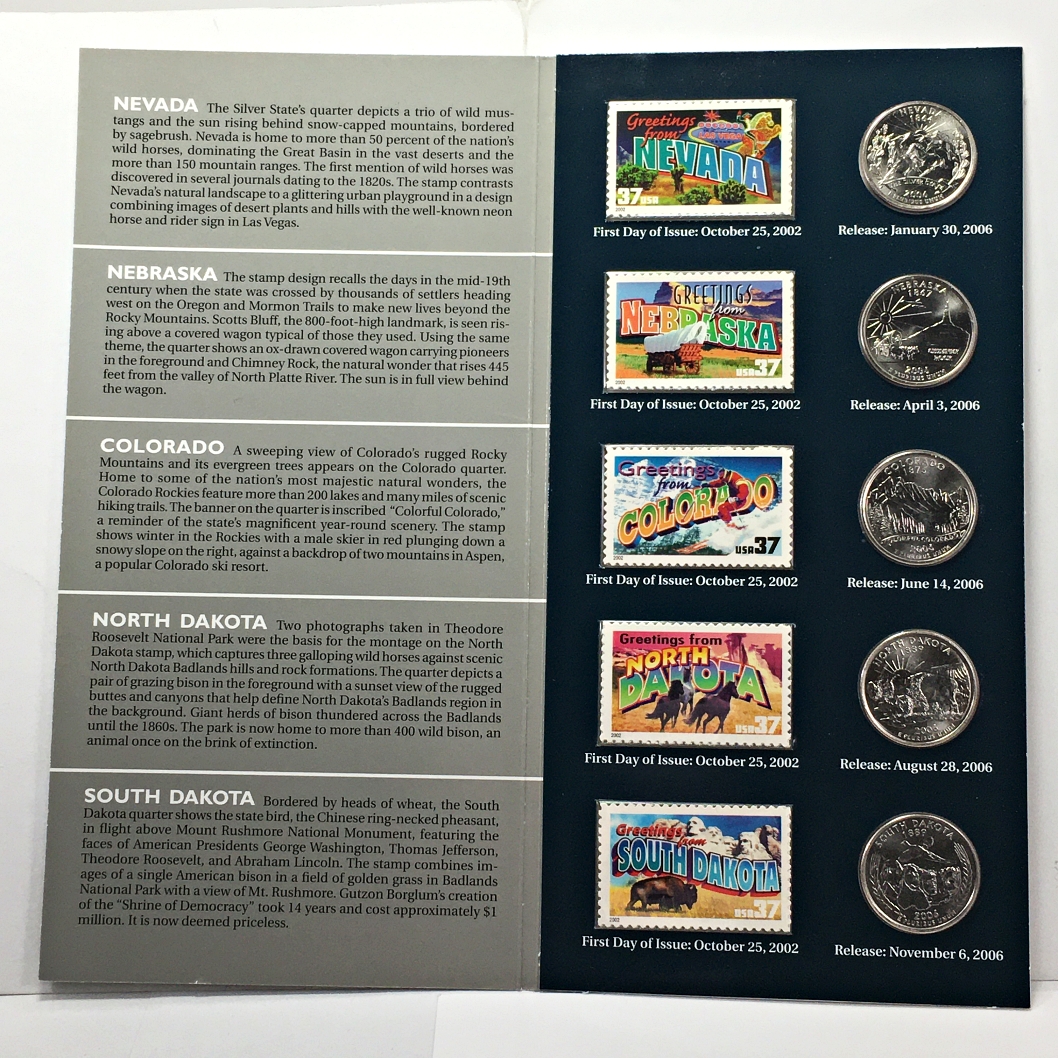 2006 Commemorative State Quarters*Also 2002 Corresponding Greeting ...