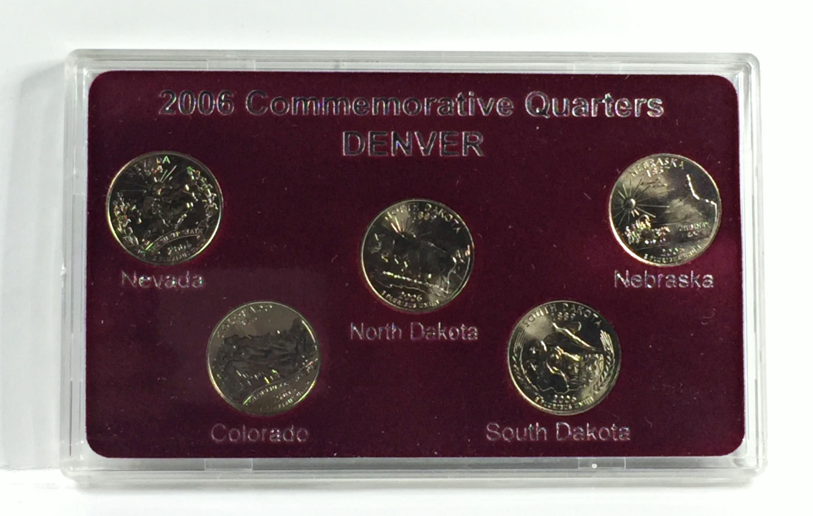 2006 Denver Edition of Commemorative Quarters*In Custom Holder ...