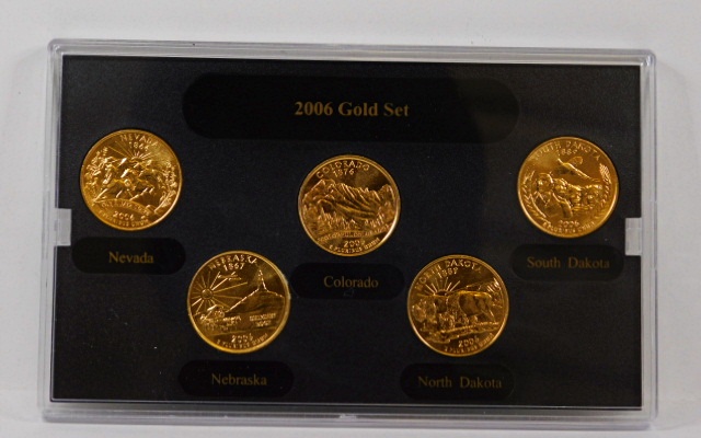 2006 Gold Edition of the 50 States Commemorative Quarters*Five Quarters ...