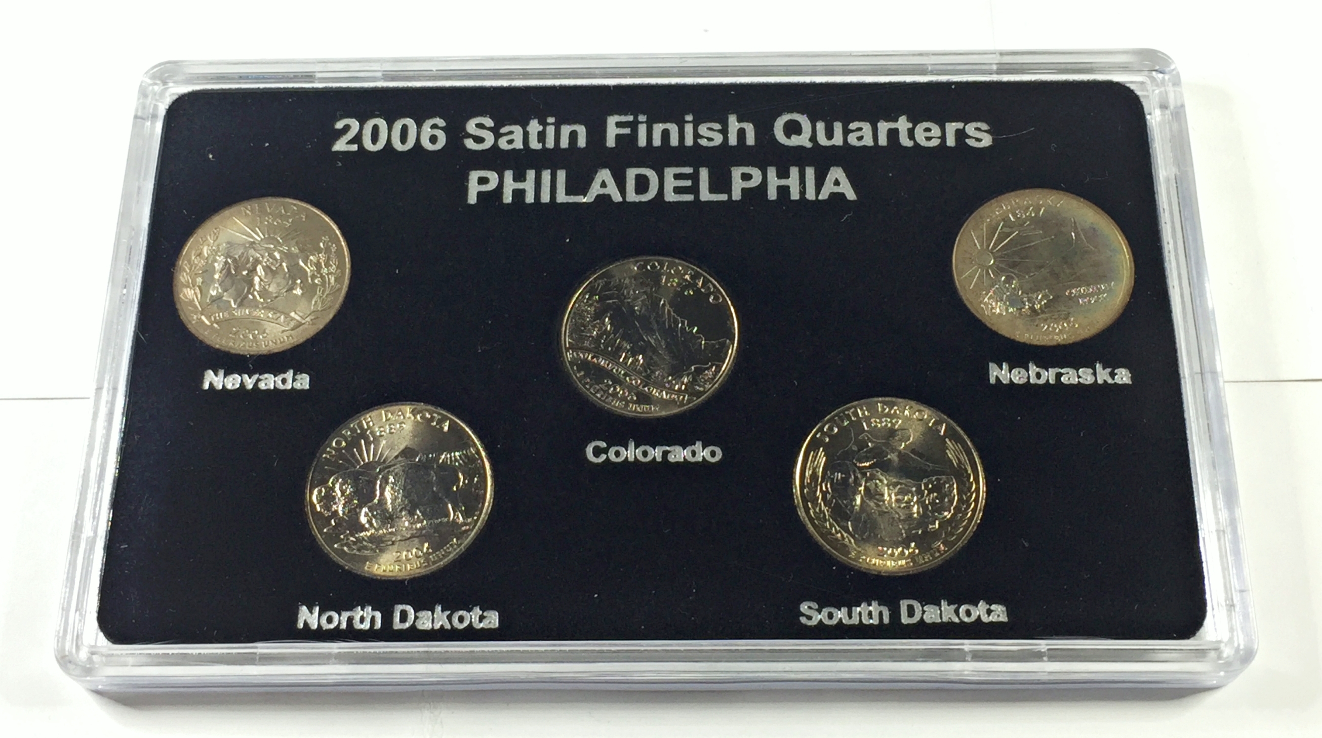 2006 Philadelphia Mint Satin Finish Commemorative State Quarters*In ...