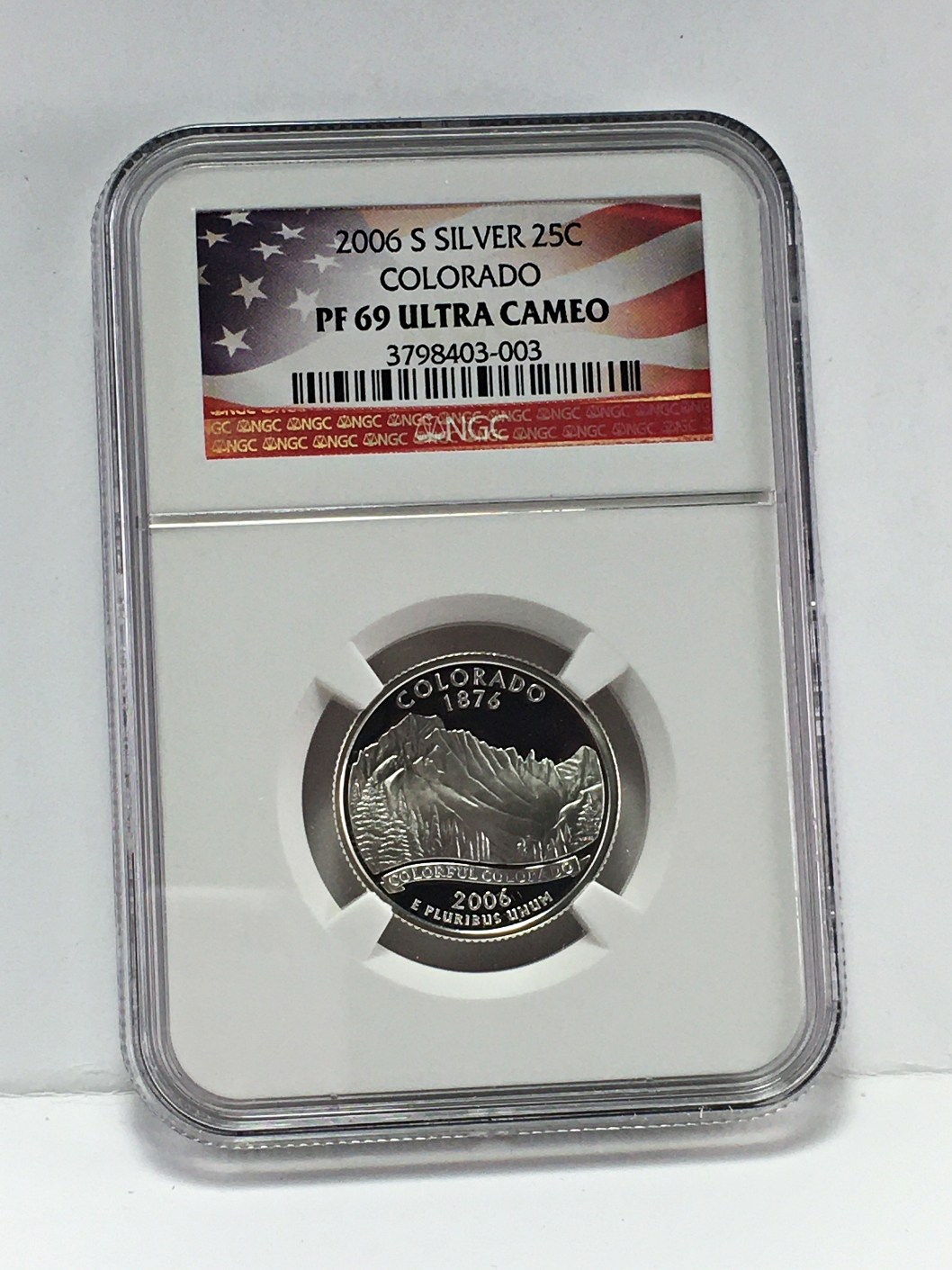 2006-S Proof Silver Colorado State Commemorative Washington Quarter ...