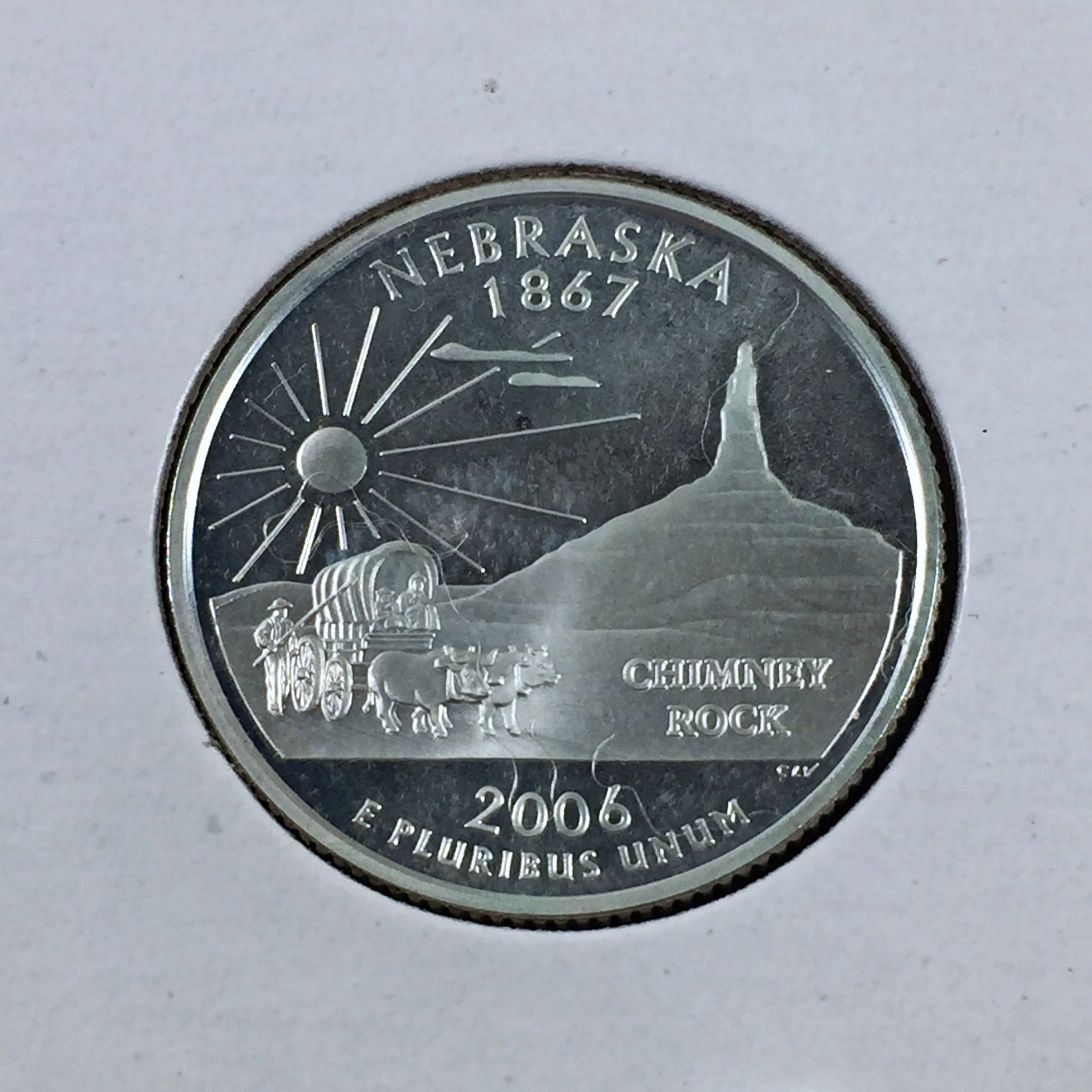 2006-S Proof Silver Nebraska State Commemorative Quarter*High Grade ...
