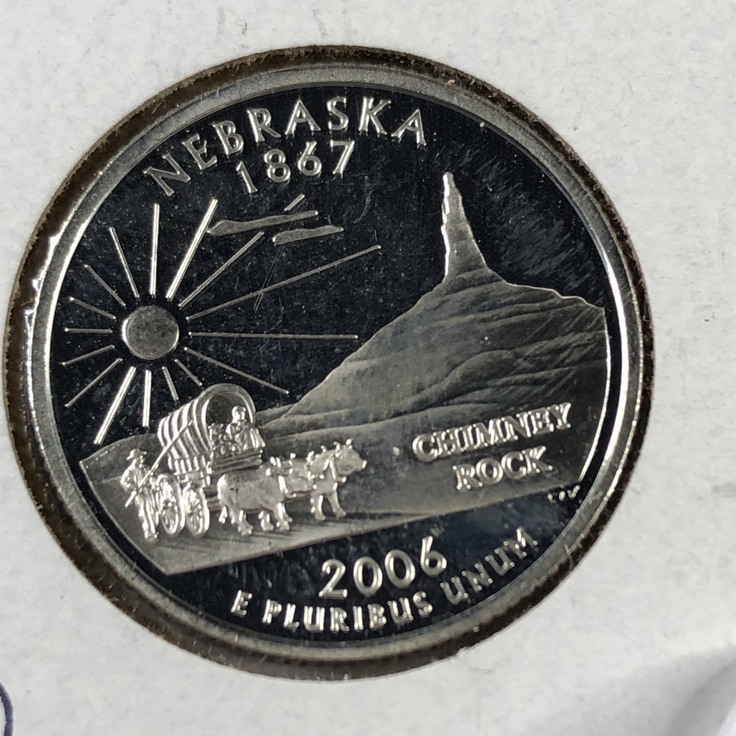 2006-S Proof Silver Nebraska States Commemorative Quarter*DCAM ...