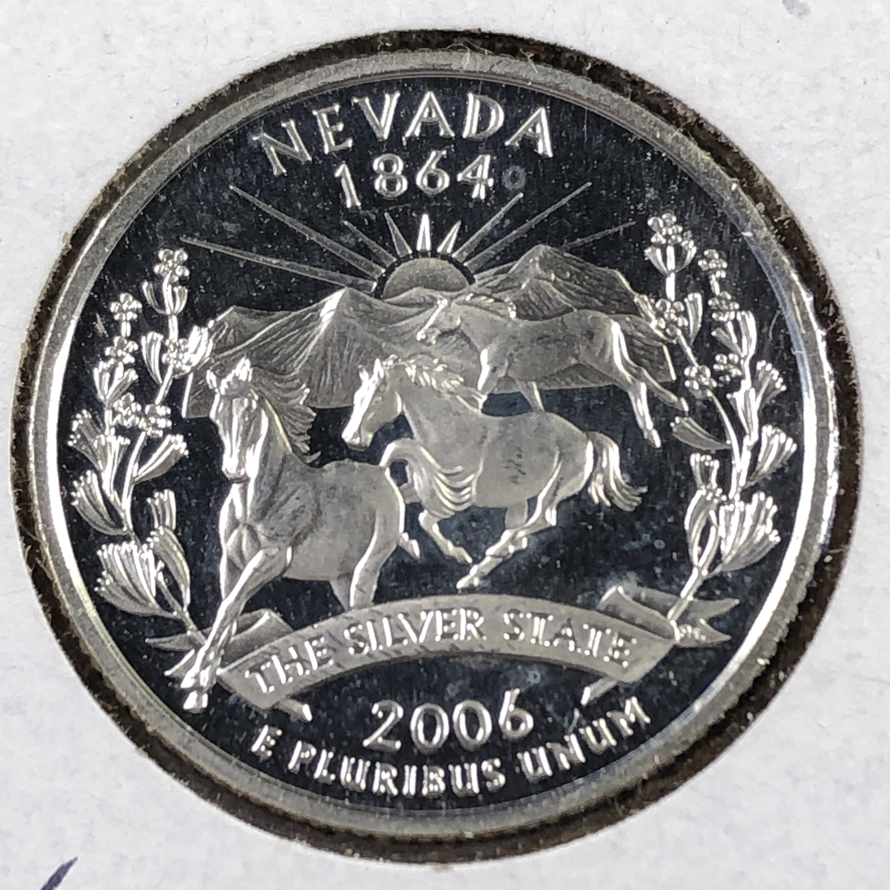 2006-S Proof Silver Nevada State Commemorative Quarter*DCAM | Property Room