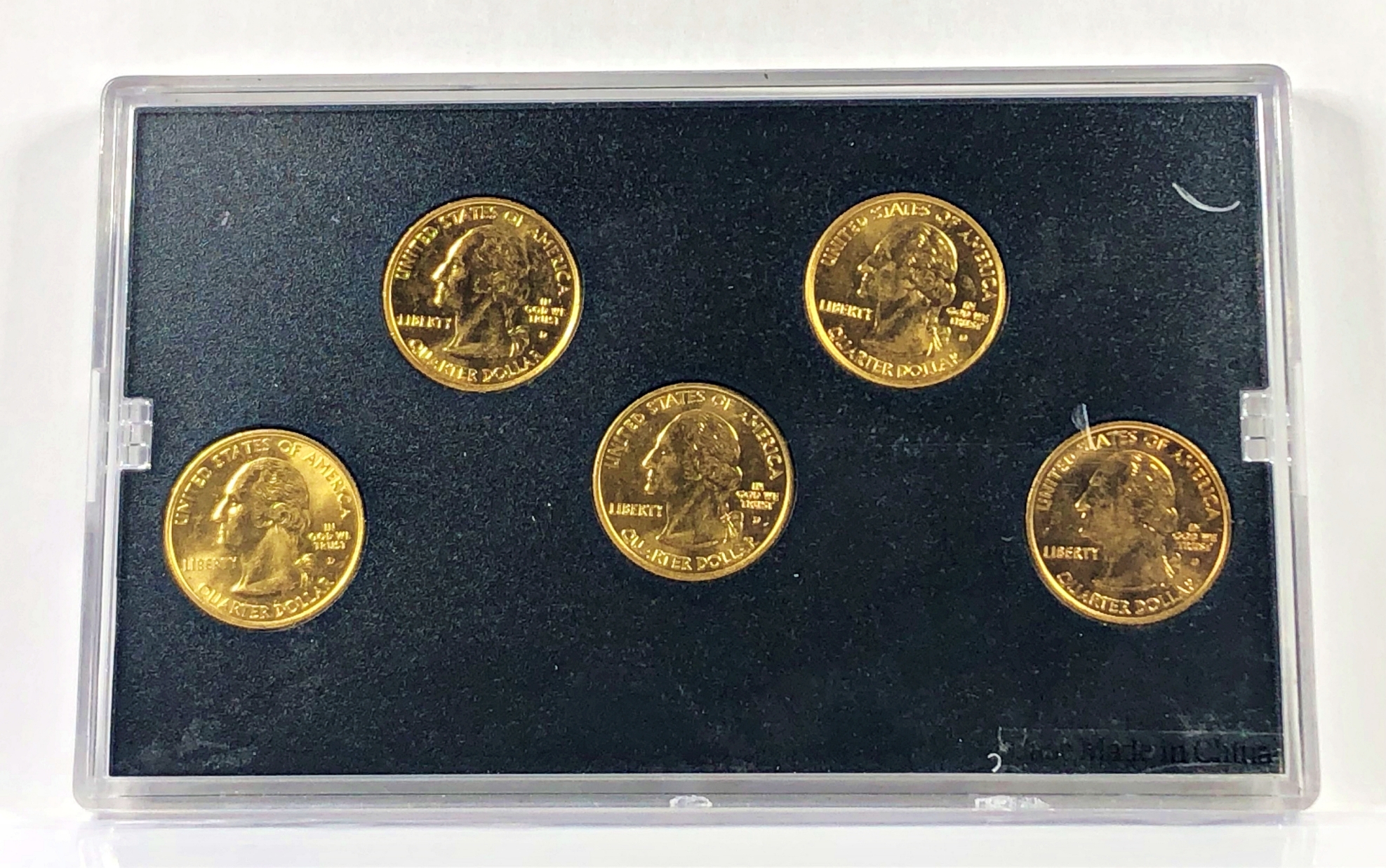 2007 Gold Edition of US Mint Commemorative Quarters*24K Gold Layered*In ...