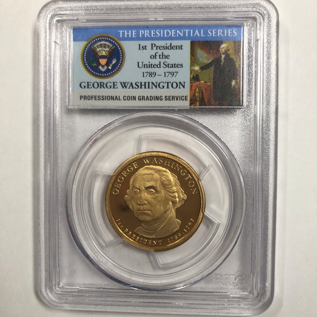 2007 S George Washington Presidential Dollar Graded Proof 69 *Deep ...