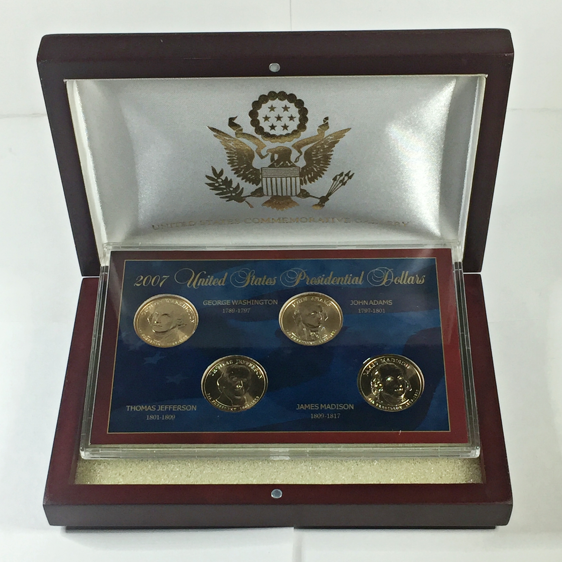 2007 United States Presidential Commemorative Dollars*In Custom Holder ...