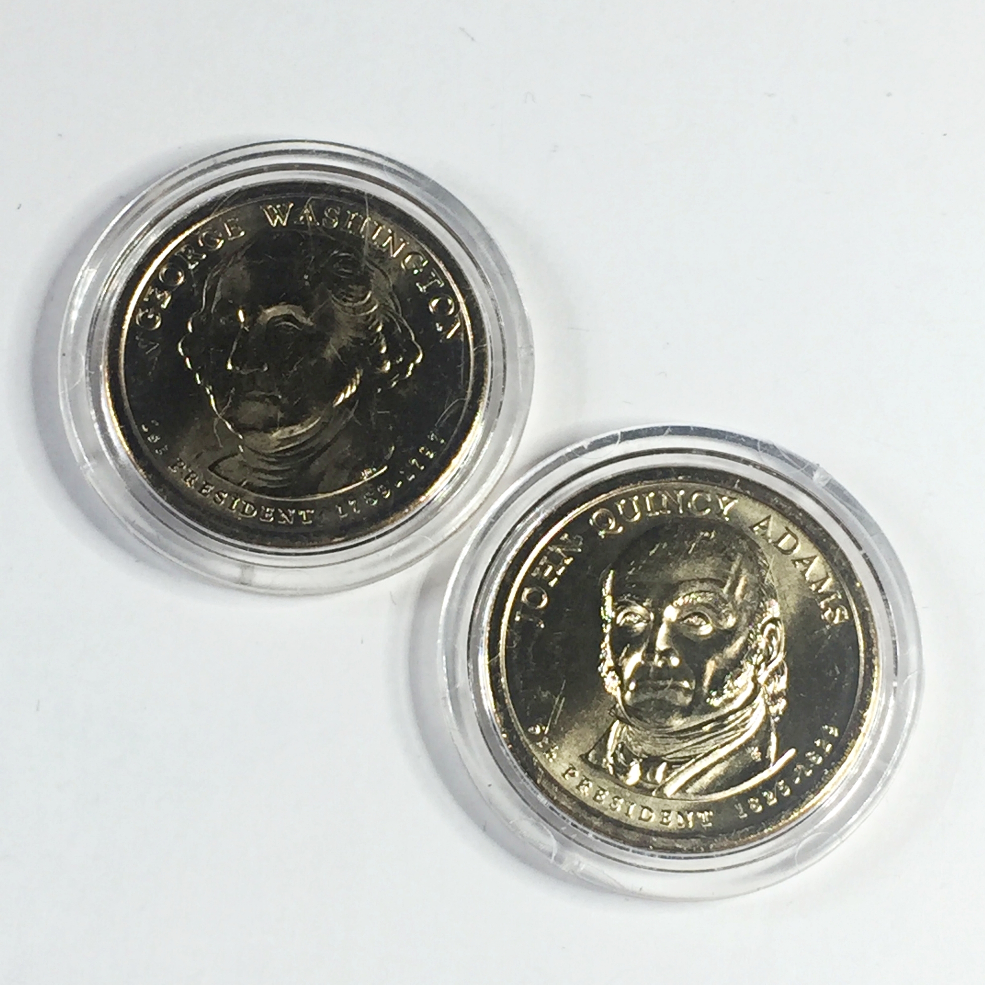 2007-D George Washington and 2008-P John Quincy Adams Commemorative ...