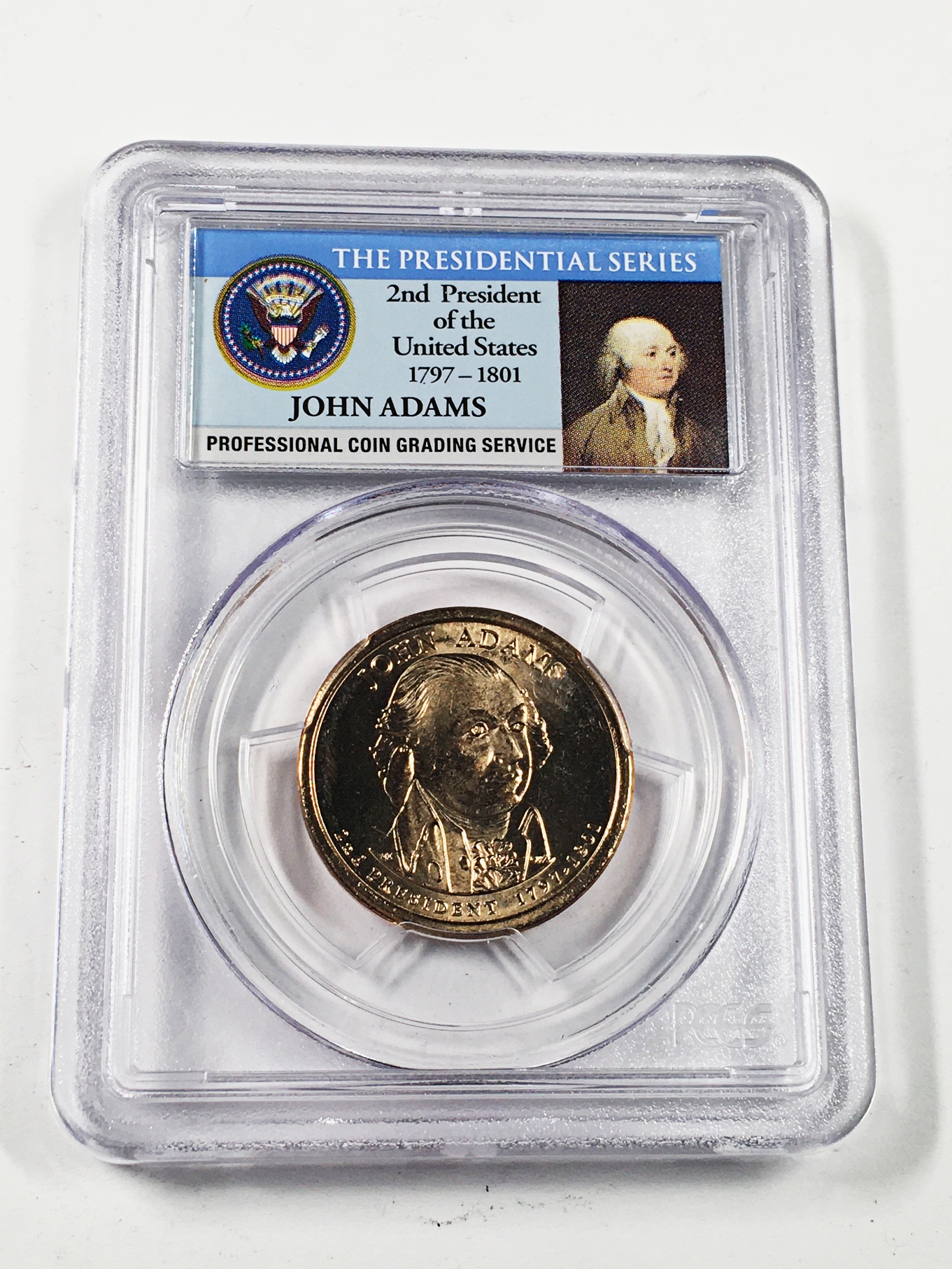2007-D John Adams Presidential Dollar*First Day of Issue*Position B ...