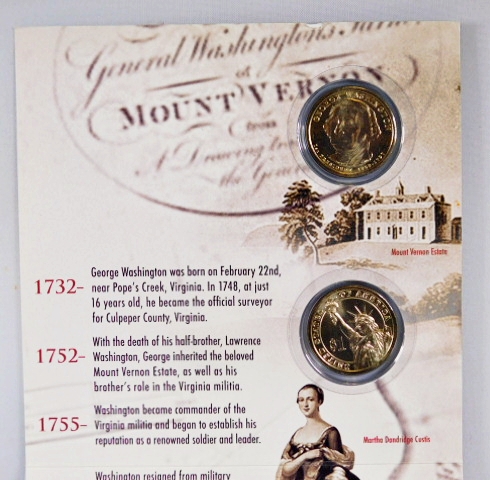 2007-P & D George Washington Commemorative Presidential Dollars ...