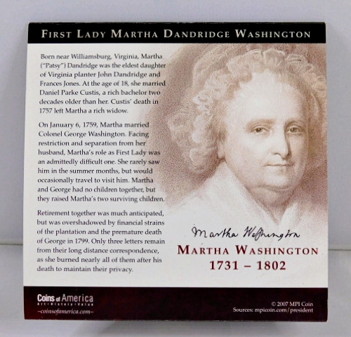 2007-P & D George Washington Commemorative Presidential Dollars ...