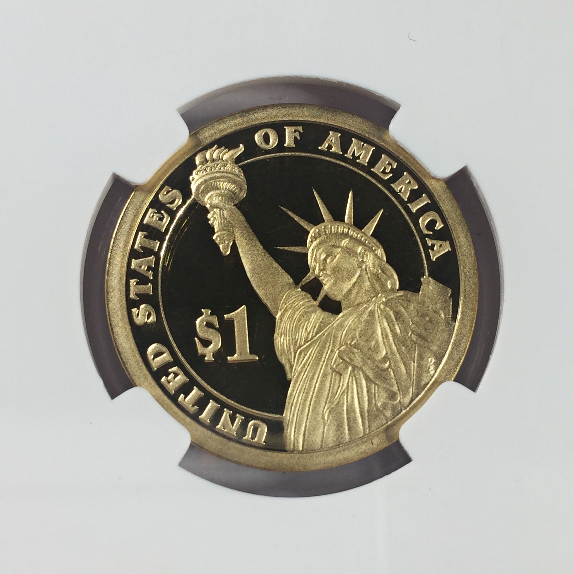 2007-S Proof John Adams Commemorative Presidential Dollar*Graded PF70 ...