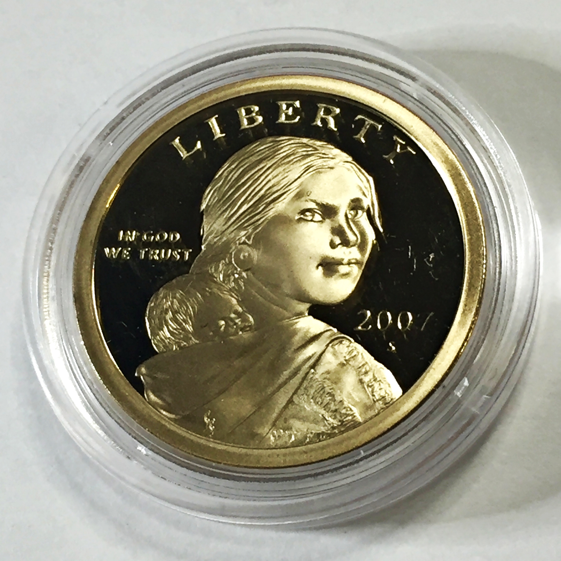 2007-S Proof Sacagawea Commemorative Dollar*DCAM*In Protective Capsule ...
