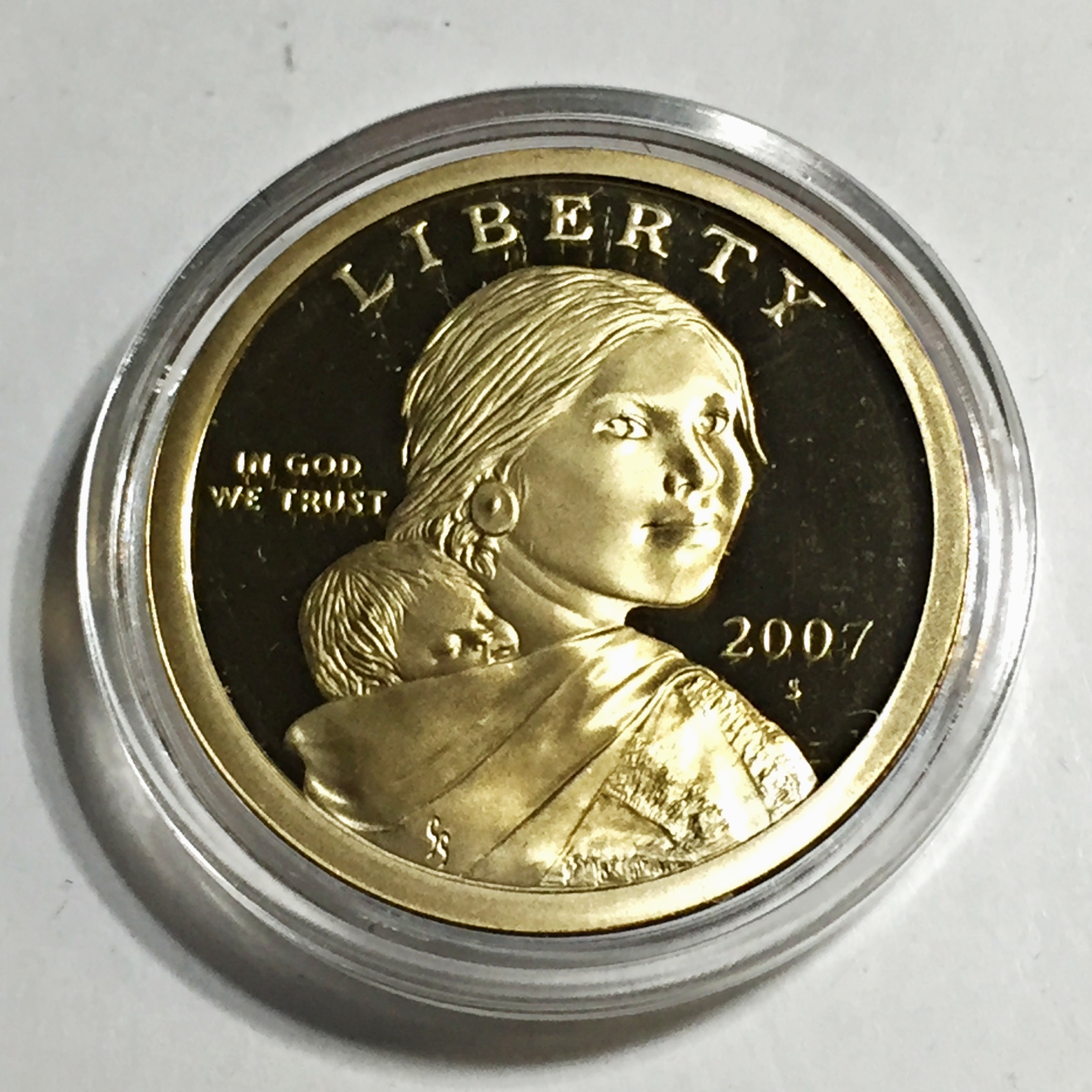 2007-S Proof Sacagawea Commemorative Dollar*DCAM*In Protective Capsule ...